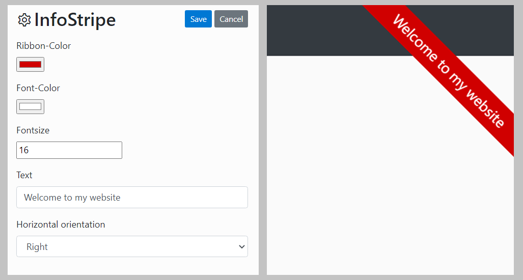 InfoStripe - Plugins - Bludit CMS